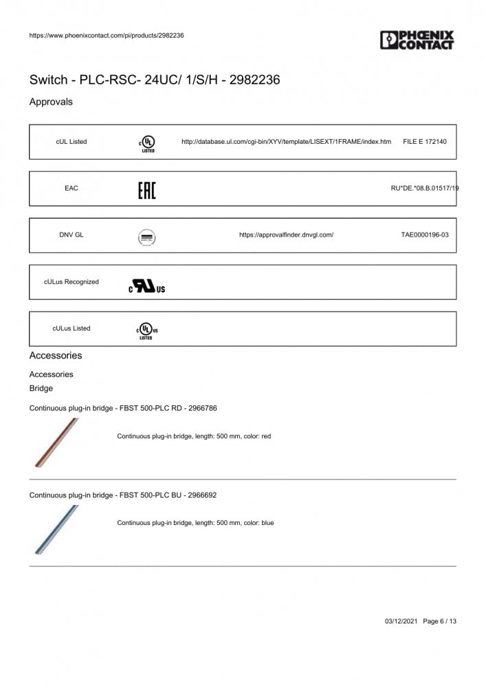 Phoenix Contact 2982236 technical document page 6