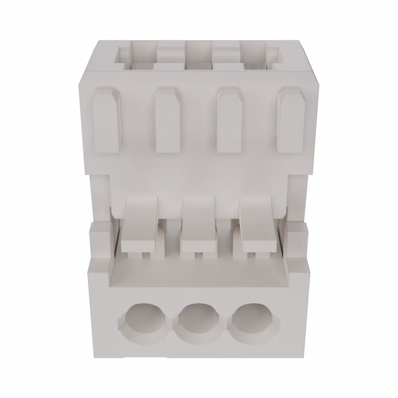Appli-Mate RAST 2.5 Female Connector, 2.50mm Pitch, 3 Circuits, All Position Keys, Closed Endwalls for sale
