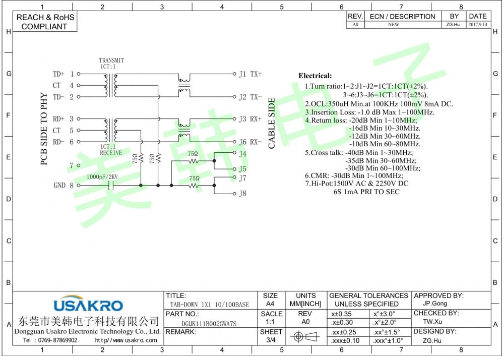 DGUK111B002GWA7S technical drawing page 3
