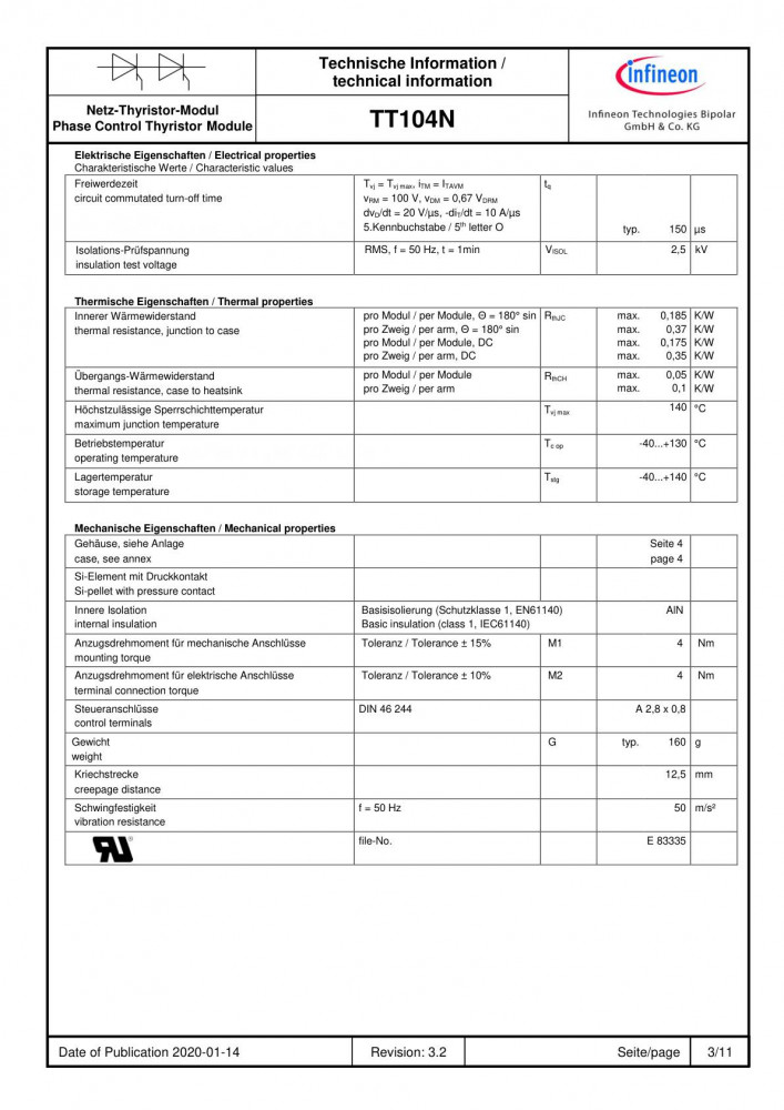 TD104N12KOF technical document page 3