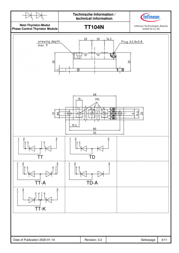 TD104N12KOF technical document page 4