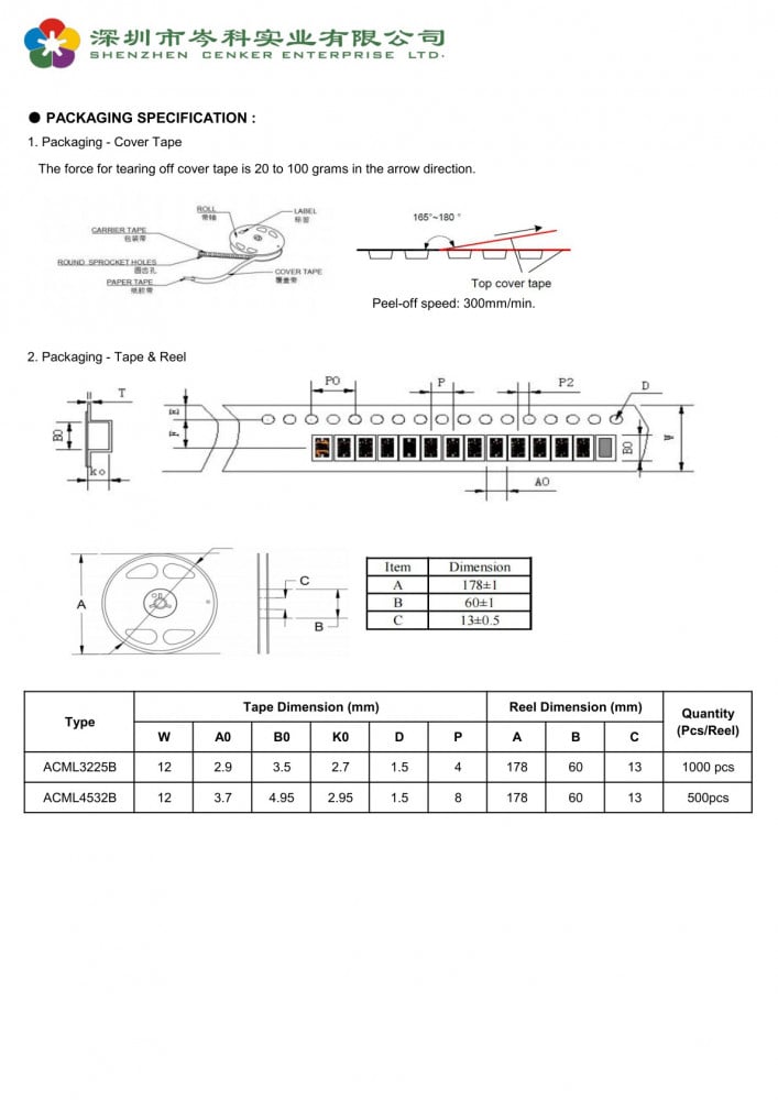 CENKER ACML-B series datasheet page 4