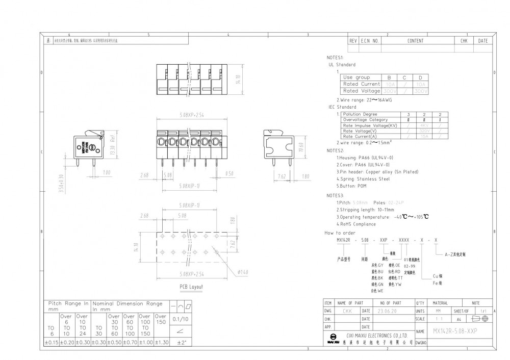 MX142R-5.08-04P-GN01-Cu-A technical drawing preview