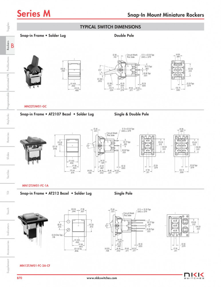 NKK Switches MN series document page 9