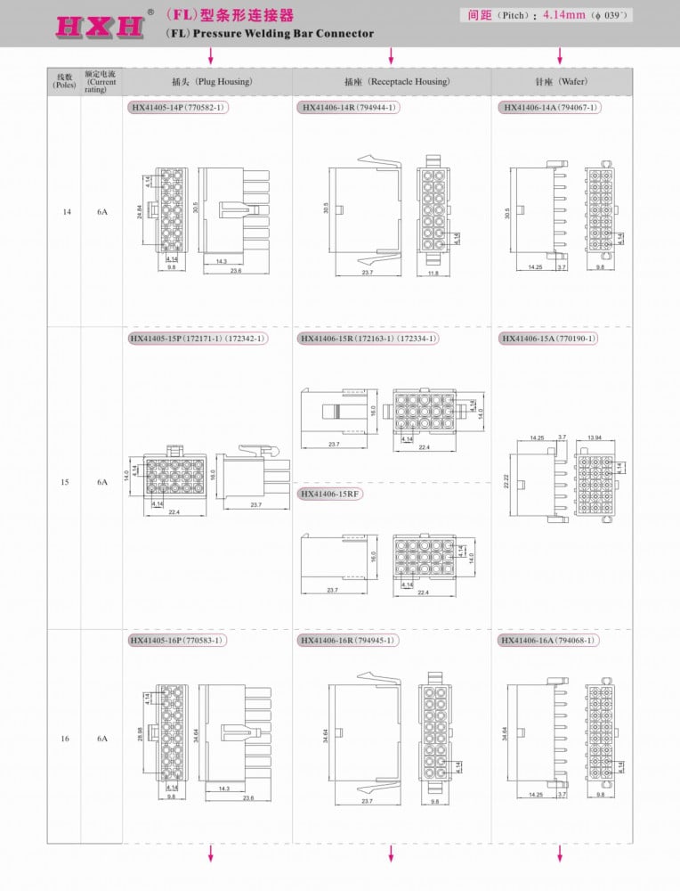HX41405-21PT technical document page 3