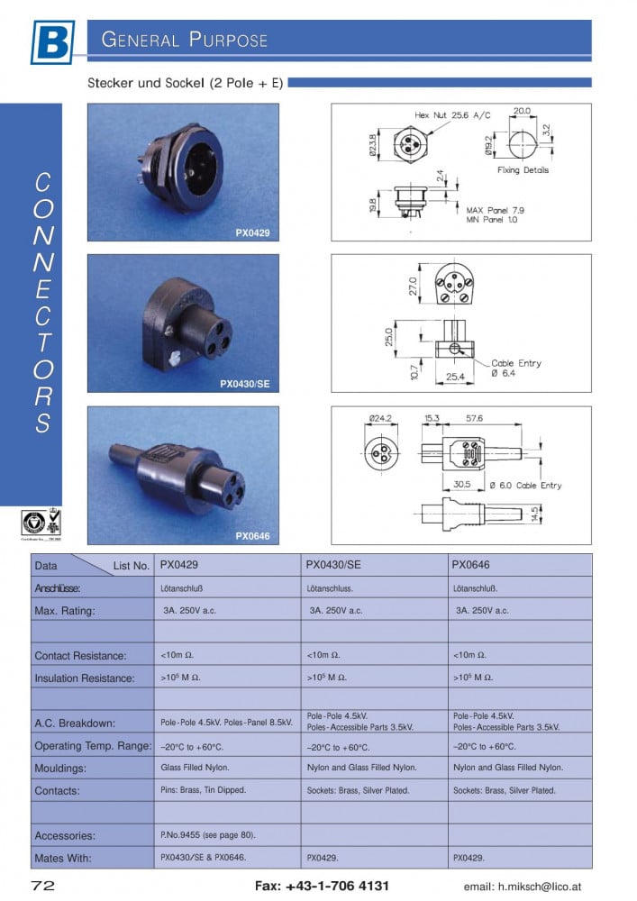 Bulgin catalogue page 1