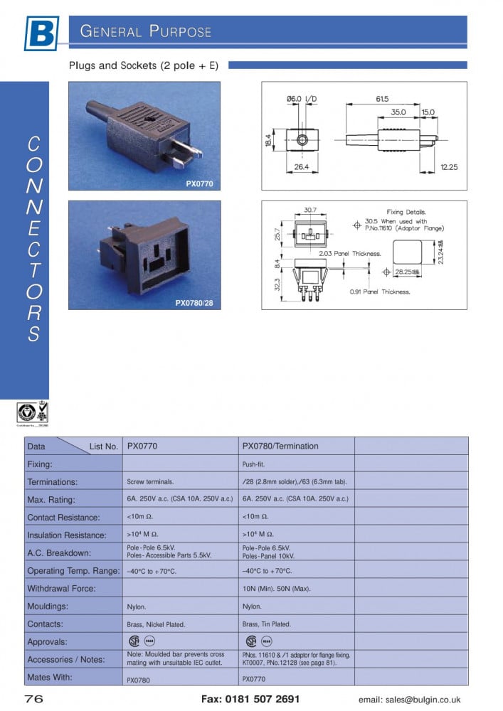 Bulgin catalogue page 5