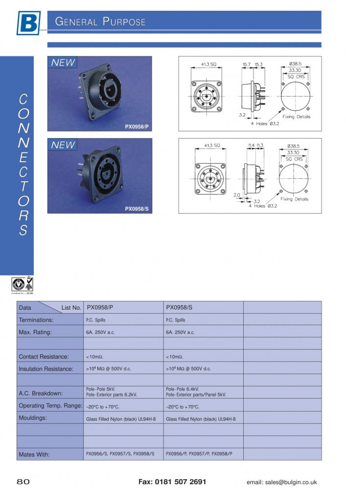 Bulgin catalogue page 9