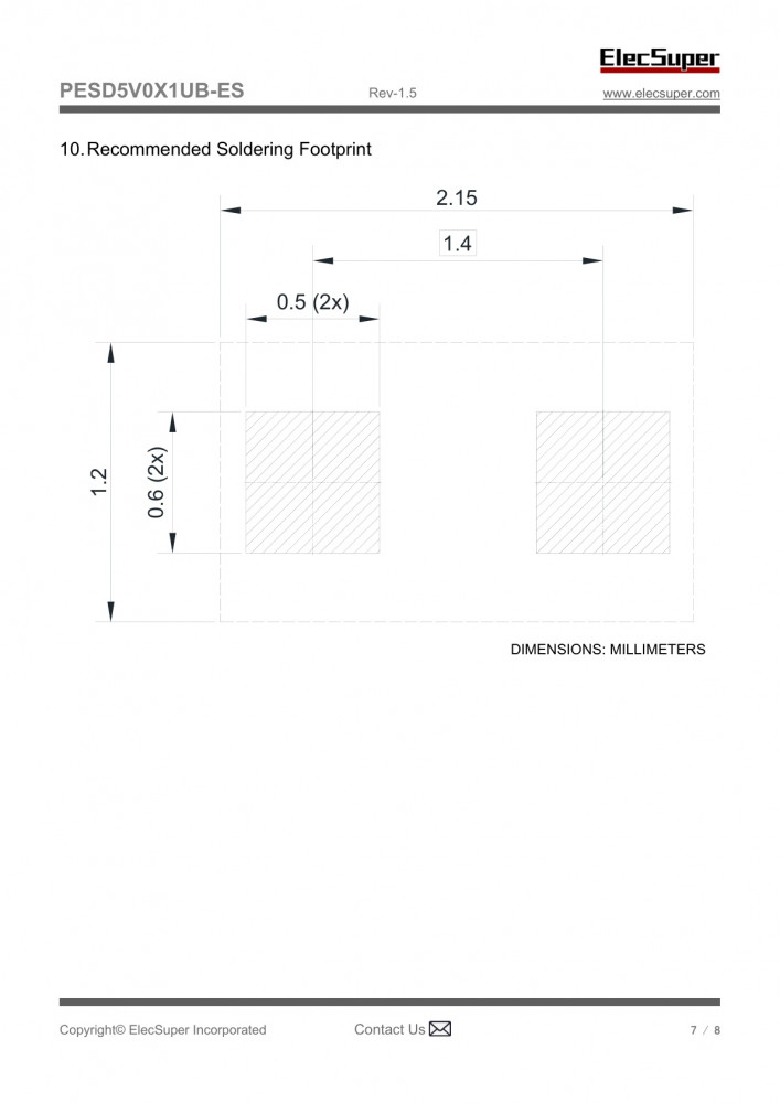 PESD5V0X1UB-ES datasheet page 7