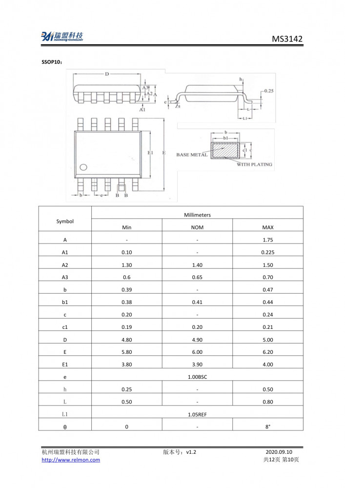 MS3142 datasheet page 10