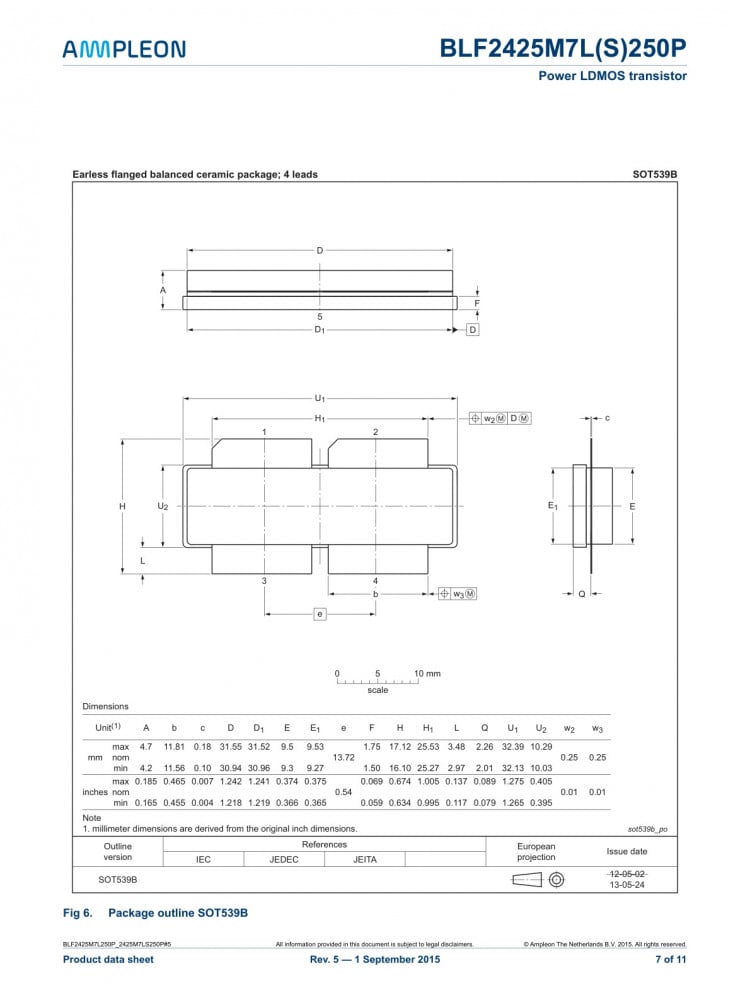BLF2425M7L250P datasheet page 7