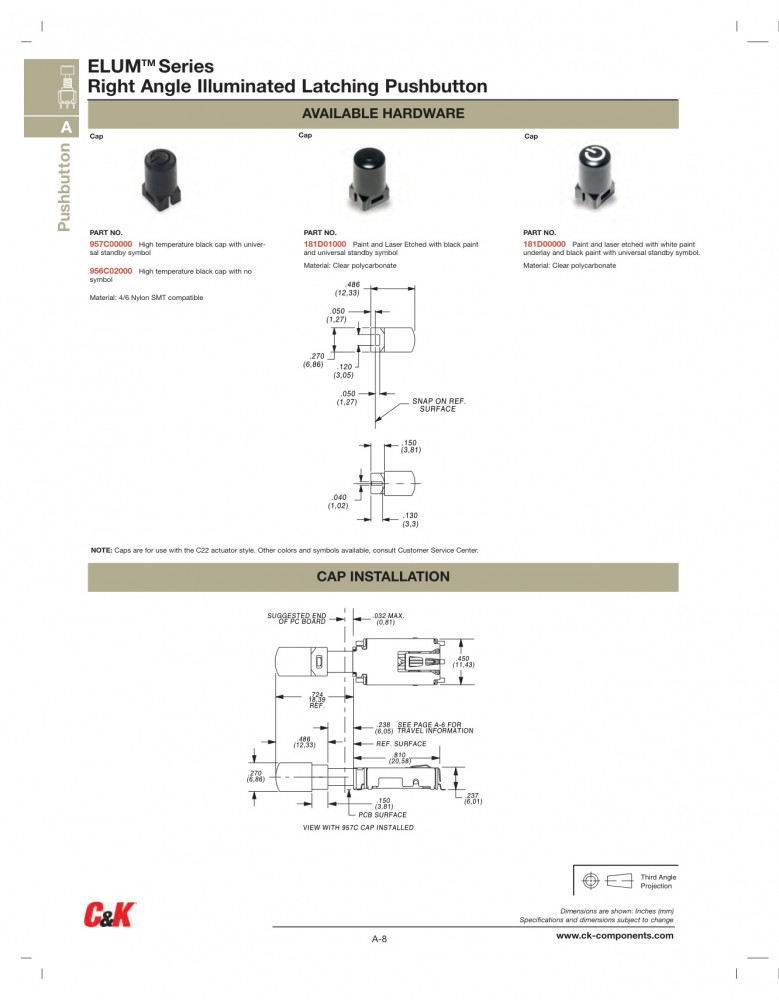 C&K catalog page 8