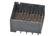 Impact 100 Ohm 3 Pair Vertical Backplane Header, Unguided, Left Endwall,  10 Columns, 90 Circuits, Pin Length 4.90mm, Plated Through Hole Dimension 0.46mm, Lead-Free for sale