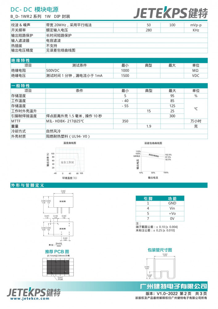 JETEKPS B2424D-1WR2 datasheet page 2