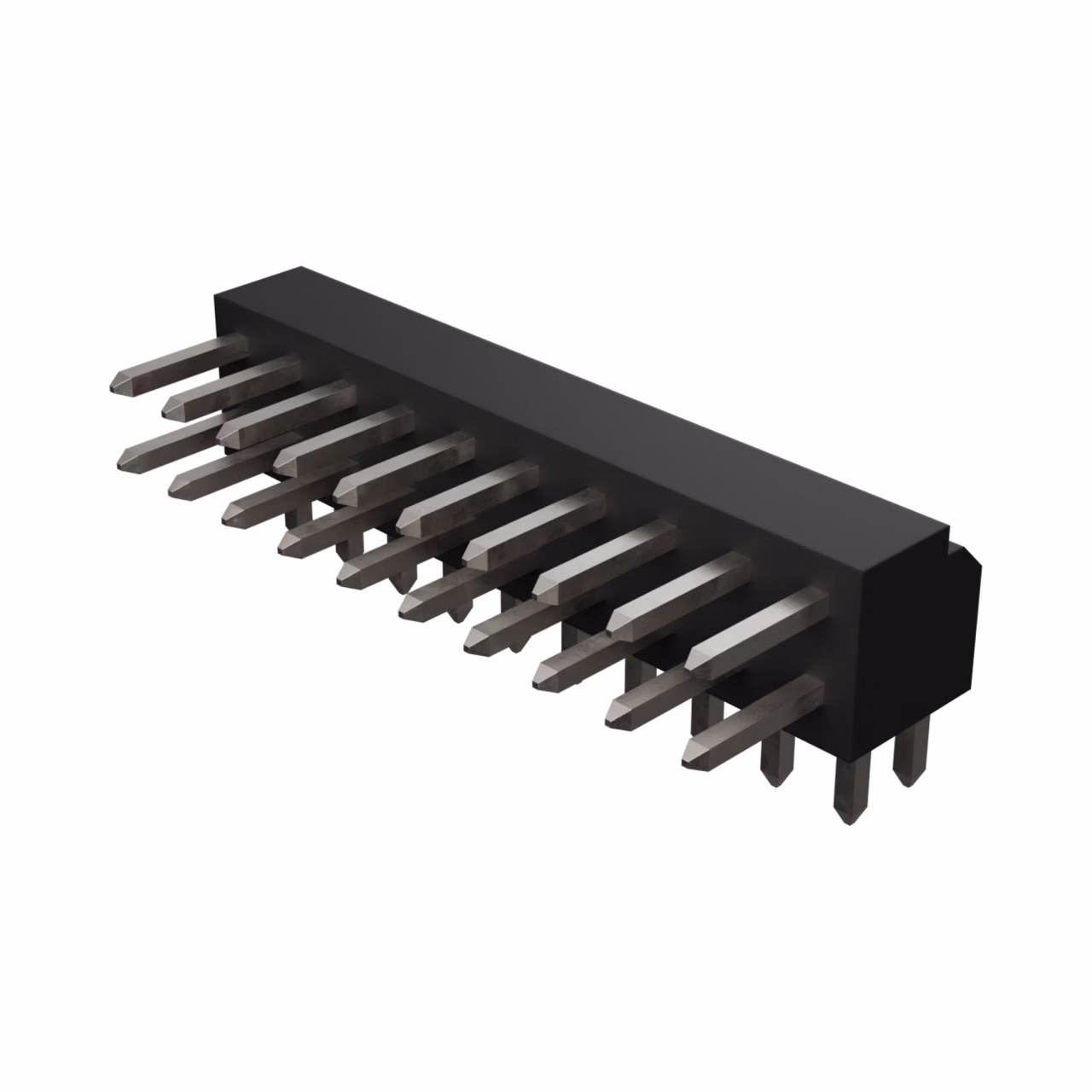 2.00mm Pitch Milli-Grid Header, Right-Angle, Through Hole, 6 Circuits, 0.38µm Gold (Au) Plating, Mating Pin Length 3.81mm, Tail Length 2.60mm, Tray, Lead-Free for sale