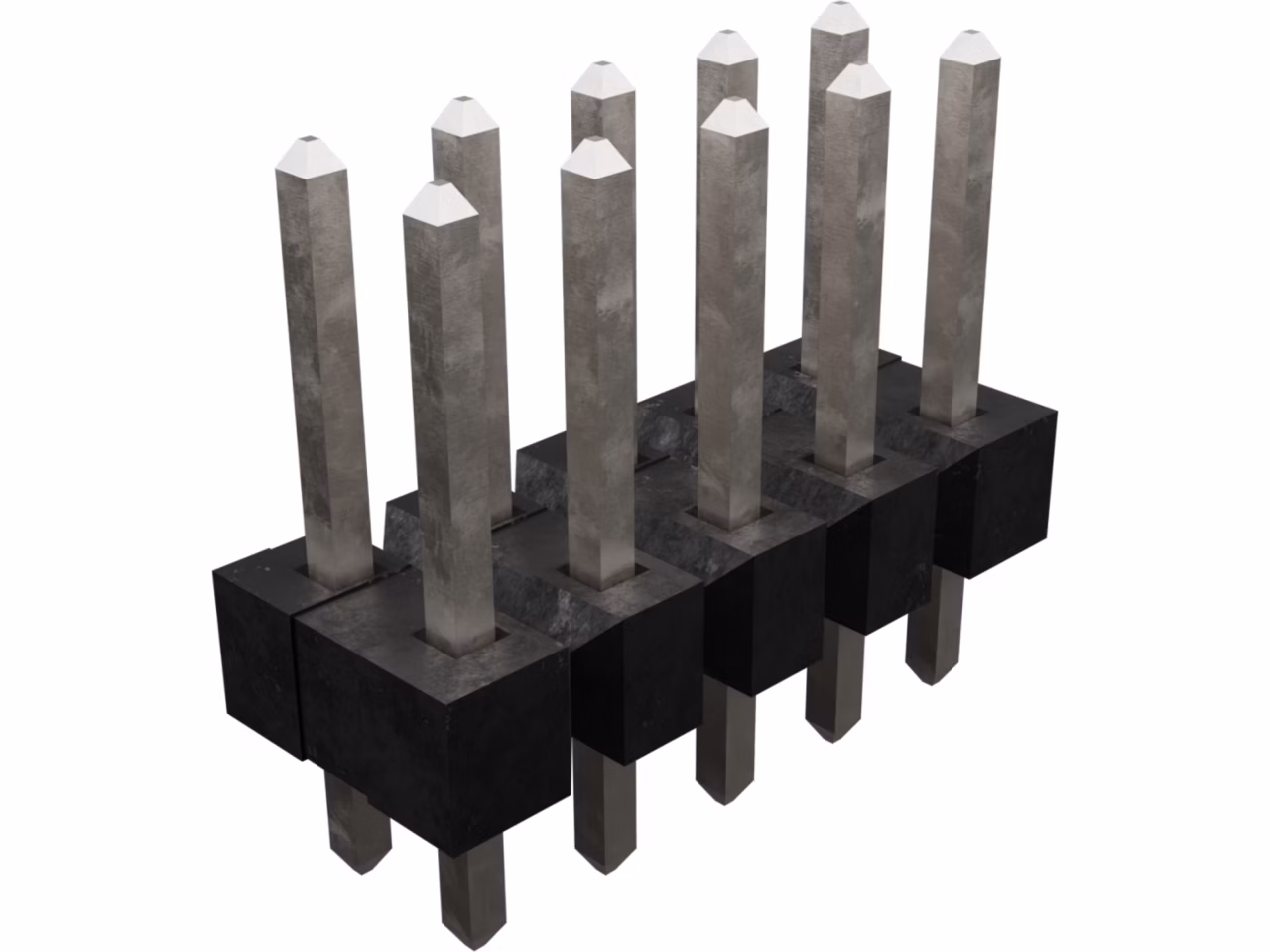 C-Grid Header, 2.54mm Pitch, Through Hole, Dual Row, Vertical, 10 Circuits, 2.54µm Tin (Sn) Plating, Tray Packaging, Lead-Free for sale