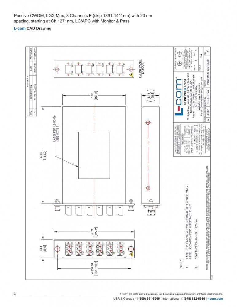 PCW1M-8F327-NN36 technical document page 3
