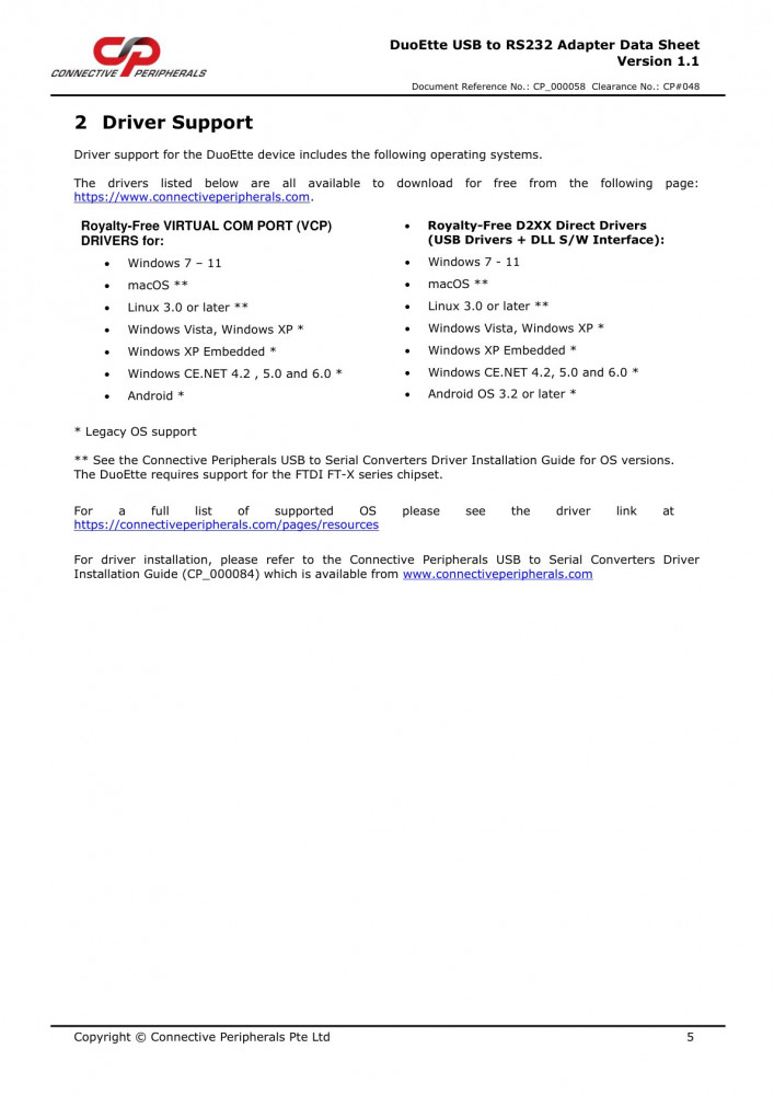 Technical document page 5
