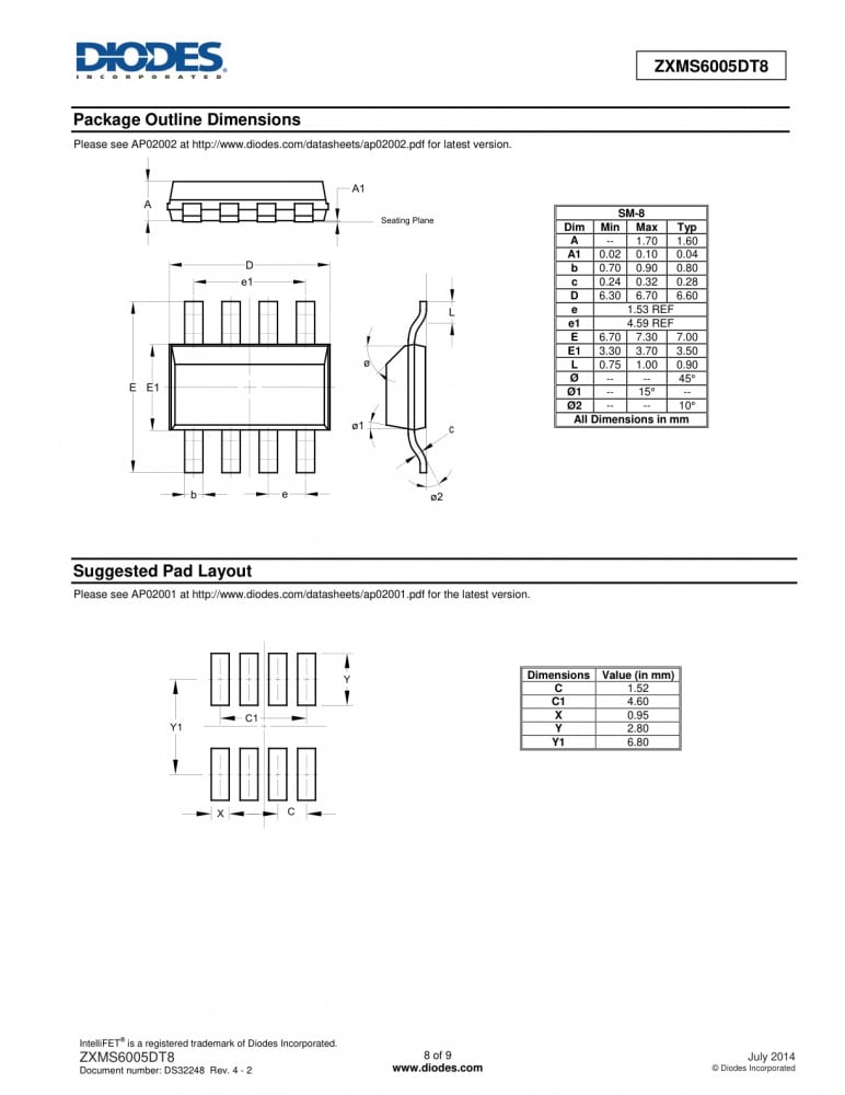 ZXMS6005DT8TA datasheet page 8