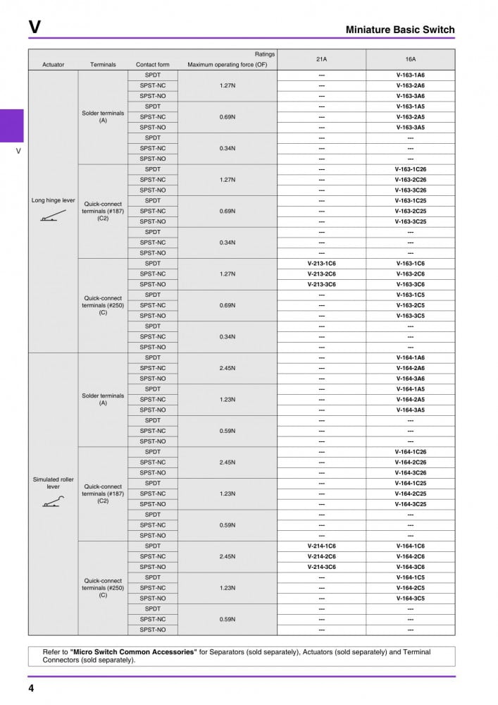 OMRON V-156 technical document page 4