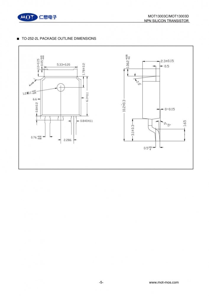 MOT13003C datasheet page 5