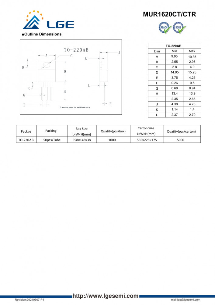 MUR1620CT datasheet page 4