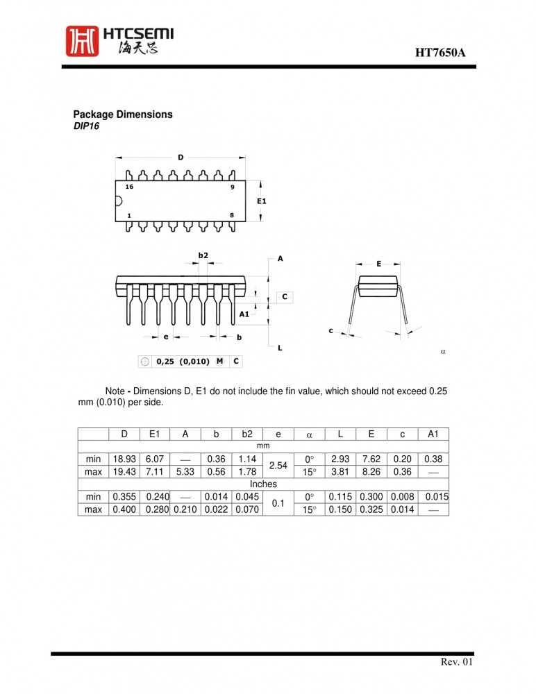 HT7650 datasheet page 10
