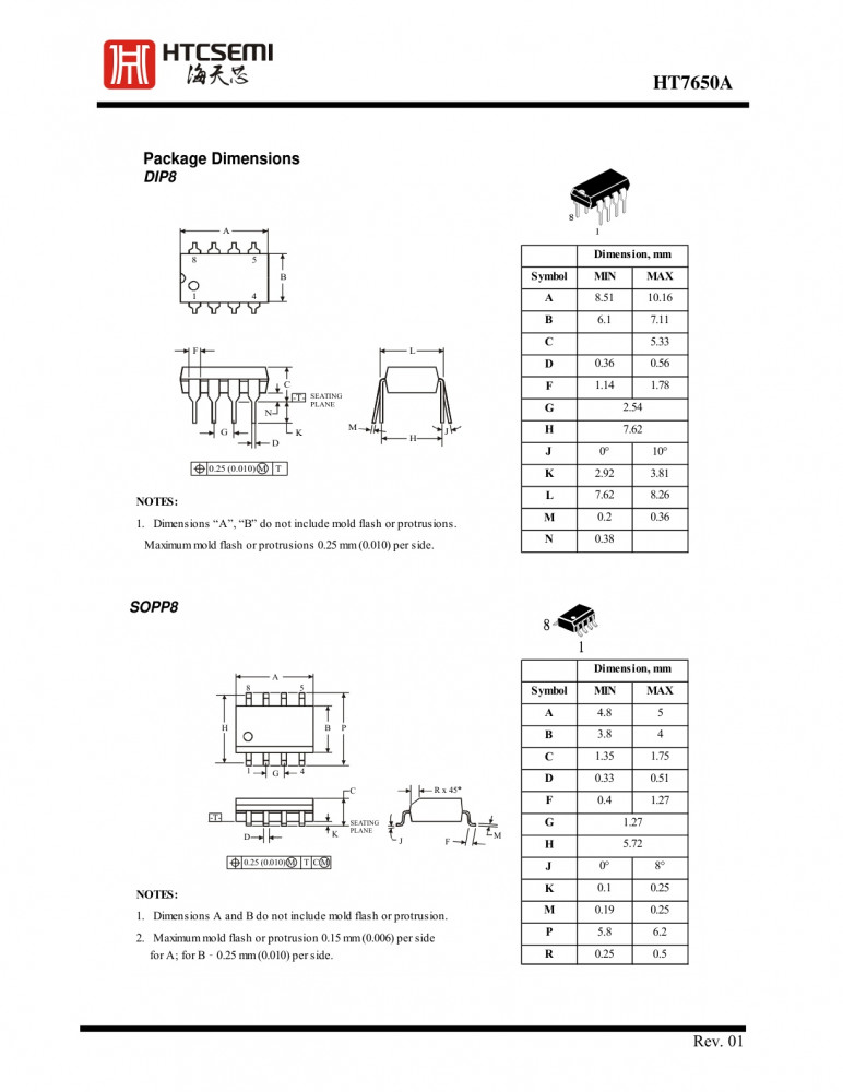 HT7650 datasheet page 9