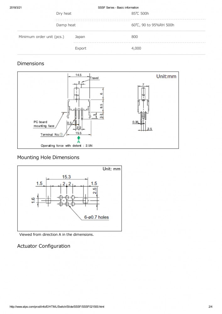 SSSF021500 technical document page 2