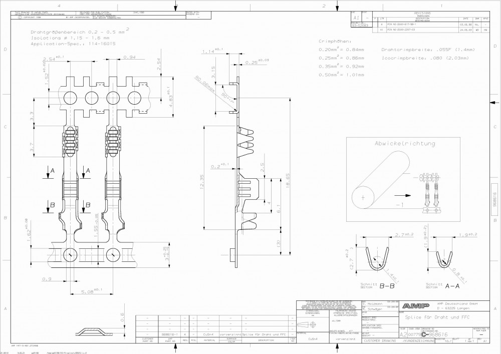TE Connectivity 968616-1 technical drawing preview
