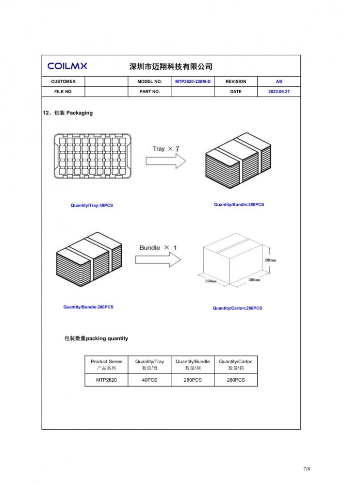 MTP2620-220M-D datasheet page 7