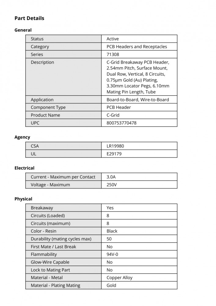 MOLEX 15911083 technical document image 2