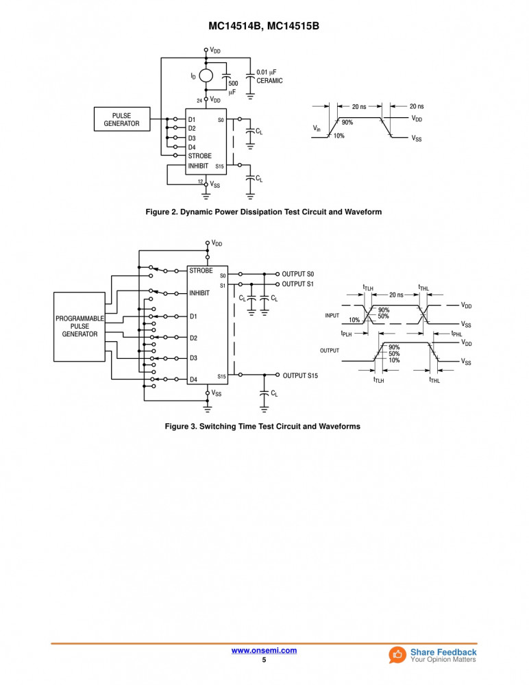 MC14515B datasheet page 5
