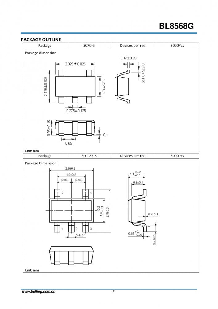 BL8568G datasheet page 7