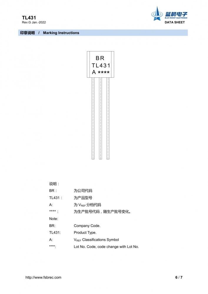 TL431-A datasheet page 6