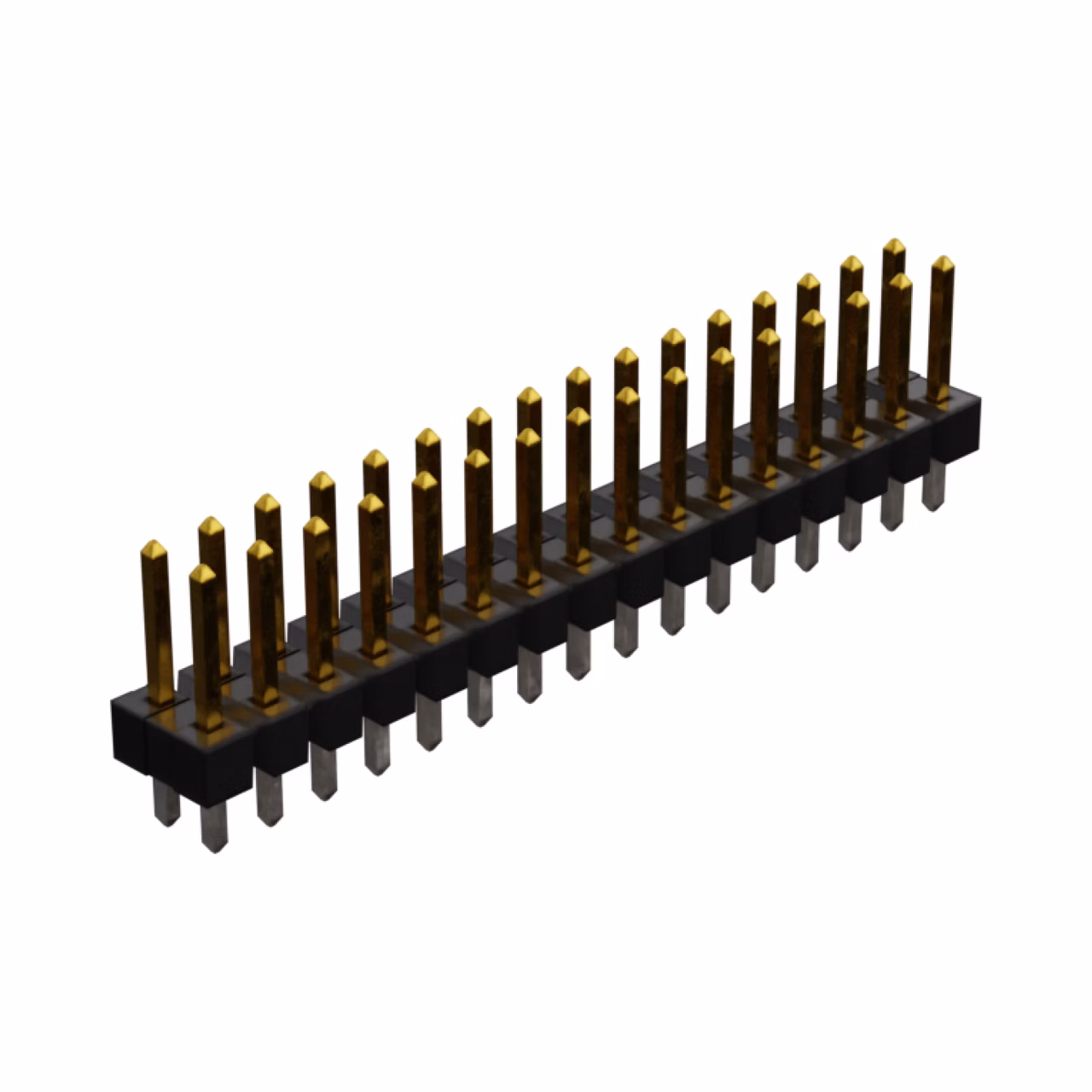 C-Grid Header, 2.54mm Pitch, Through Hole, Dual Row, Vertical, 32 Circuits, 0.75µm Gold (Au) Plating, Tray Packaging, Lead-Free for sale