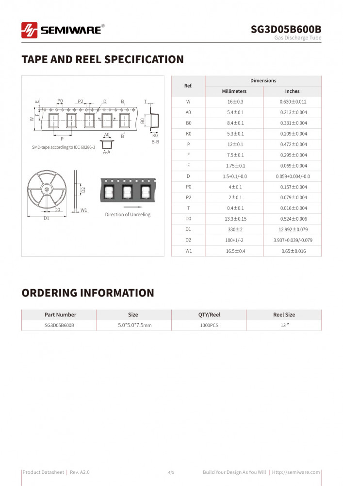 SG3D05B600B datasheet page 4
