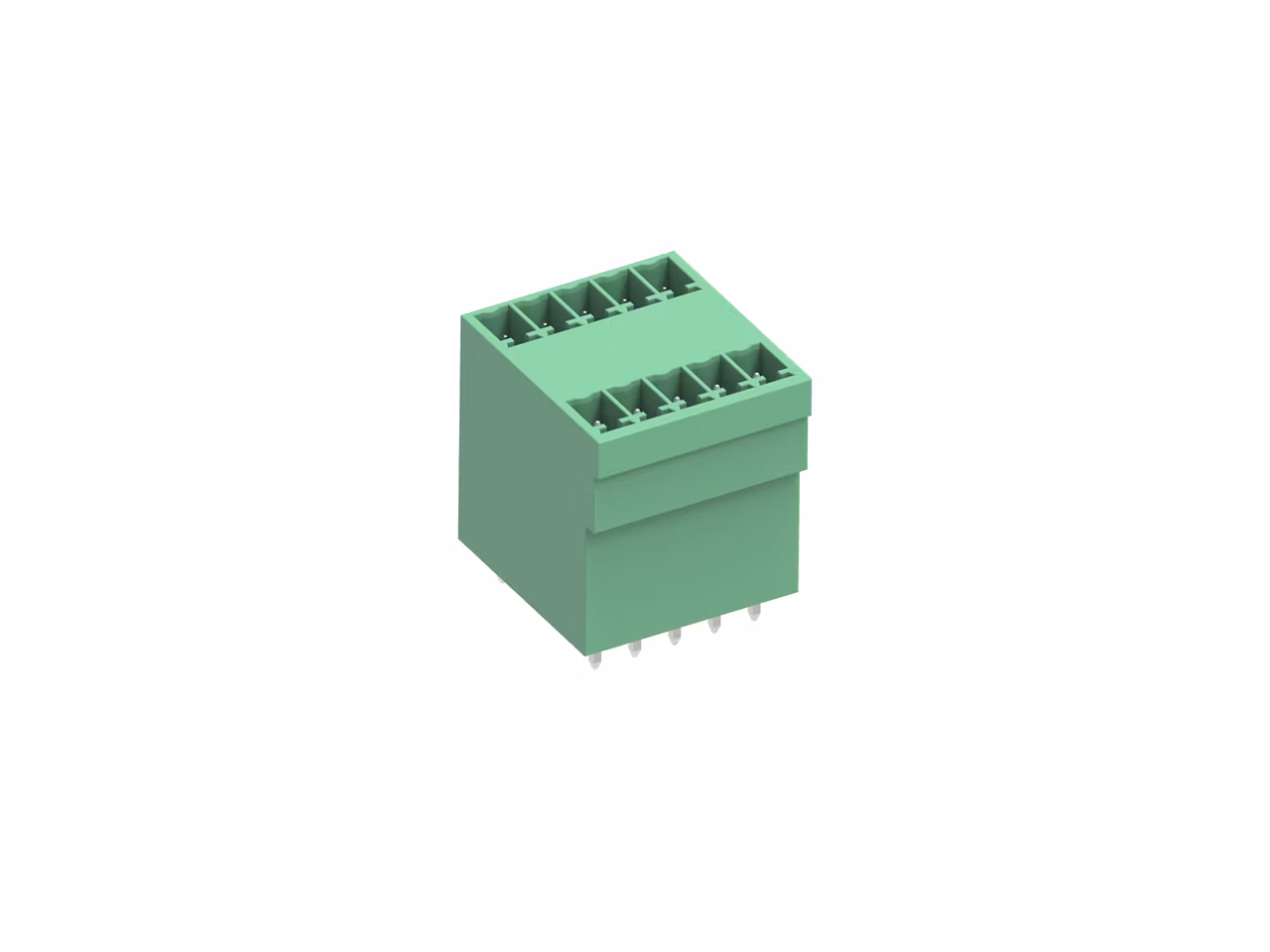3.81mm Pitch Eurostyle Vertical PCB Header, 2 Rows, 5 Circuits for sale