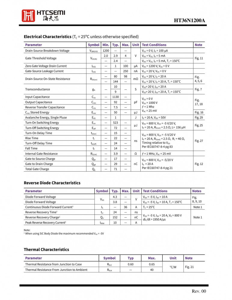 HT36N1200ADZ datasheet page 2