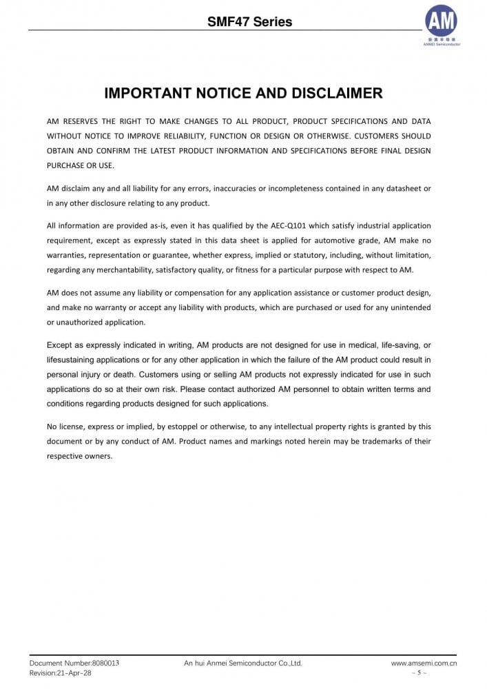 SMF4764A datasheet page 5