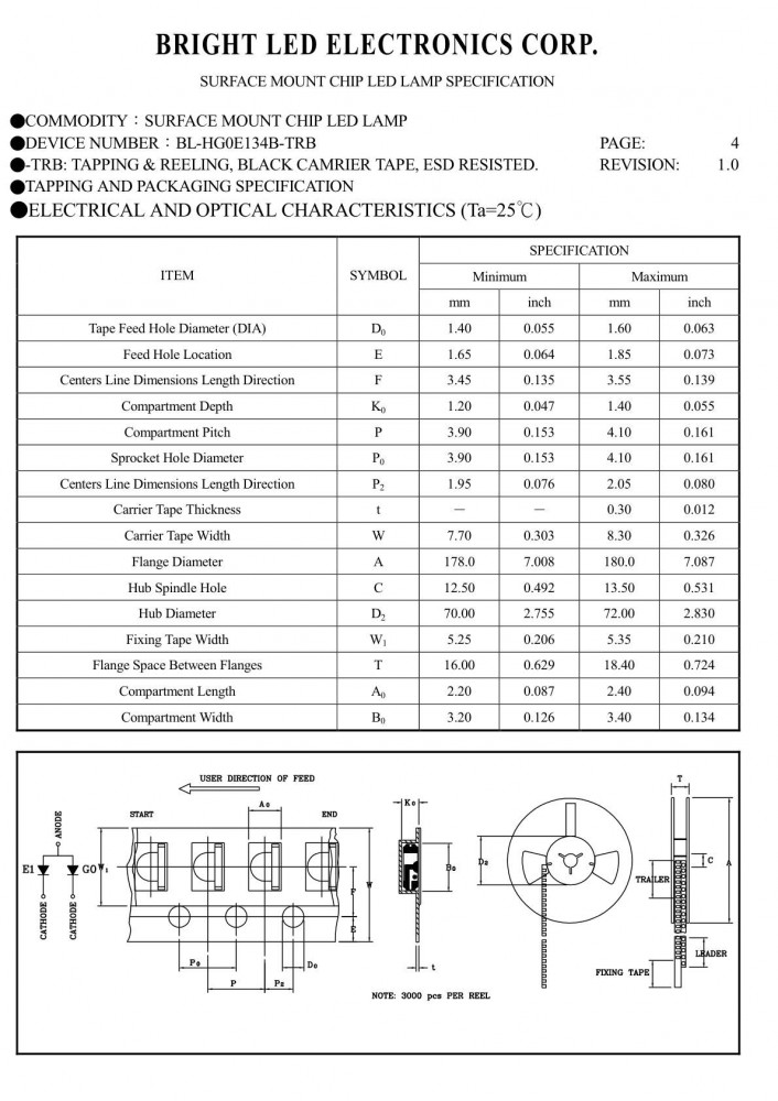 BL-HG0E134B-TRB datasheet page 3
