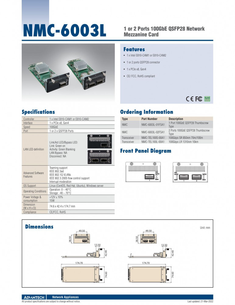 NMC-6003L technical document page