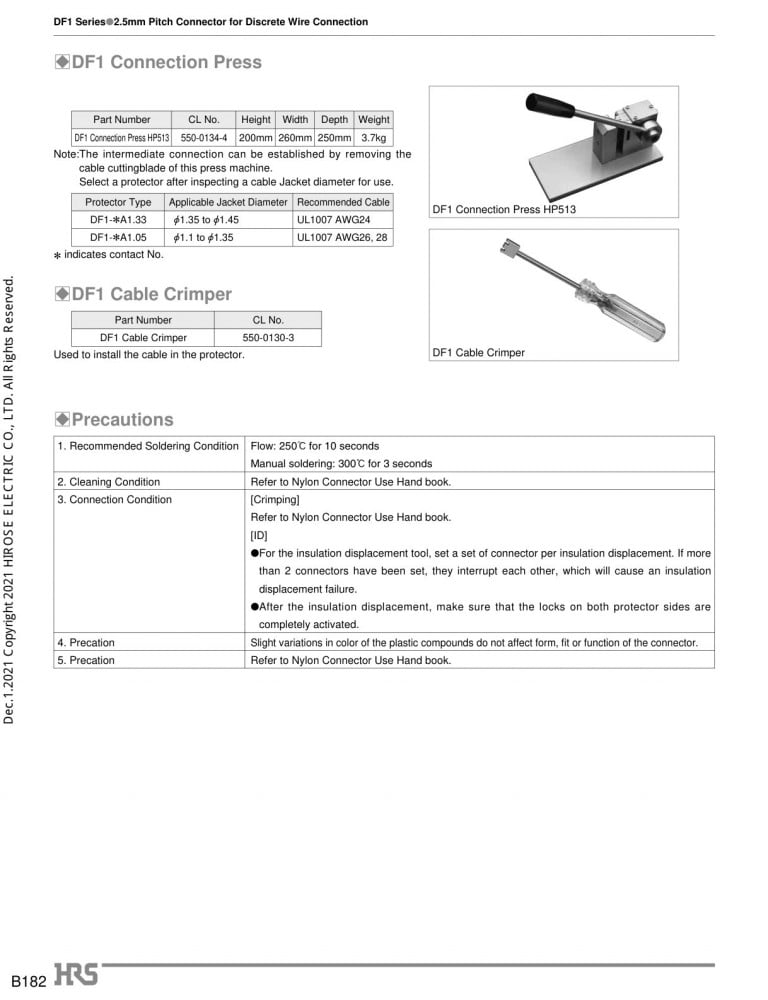 HRS DF1 datasheet page 7