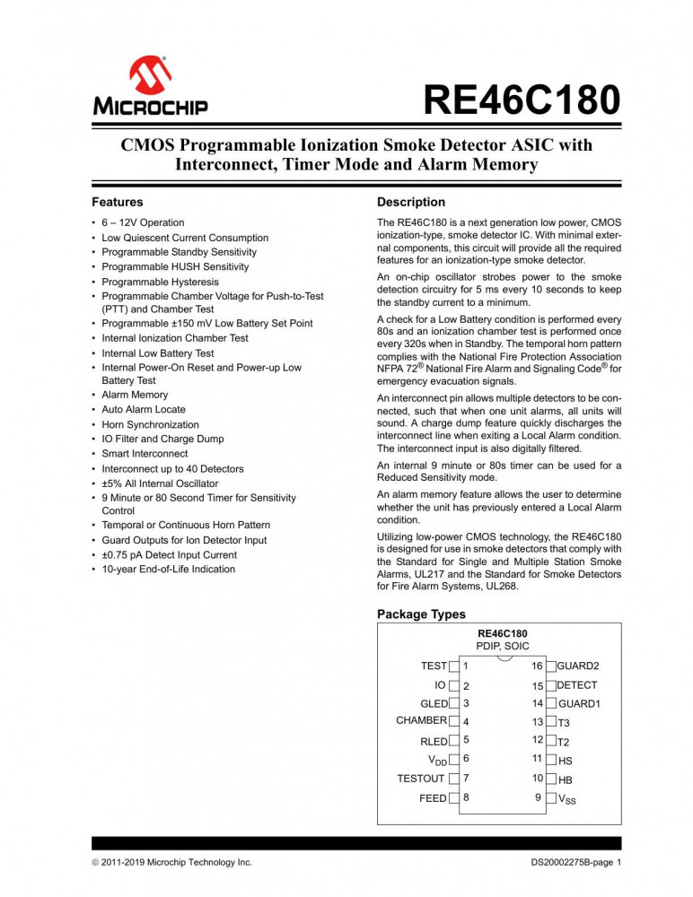 RE46C180 technical document page 1