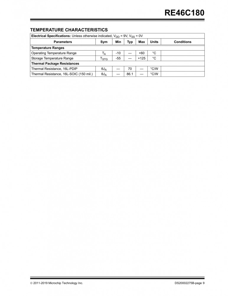 RE46C180 technical document page 9