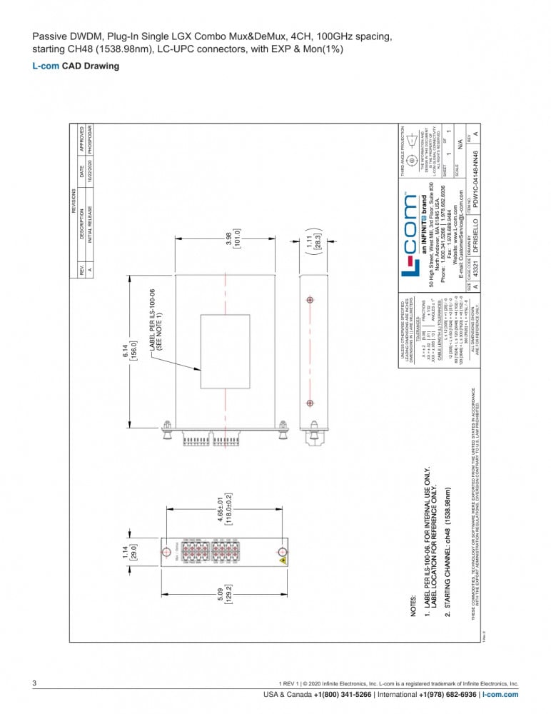 PDW1C-04148-NN46 datasheet page 3