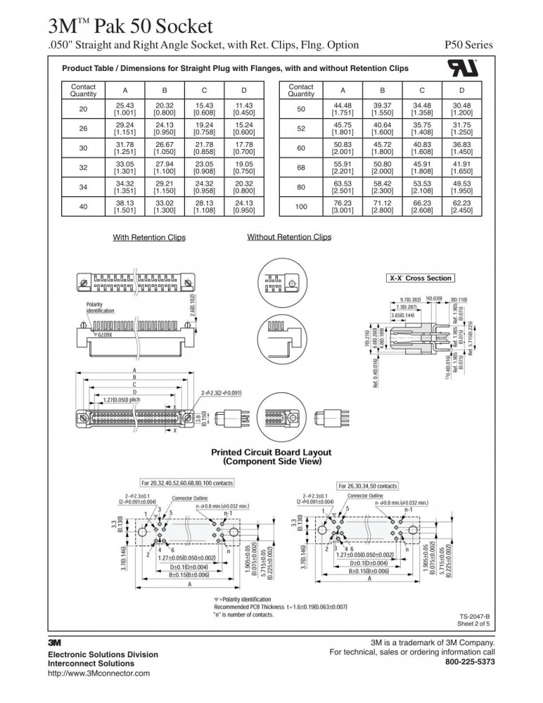 3M P50 Series datasheet page 2