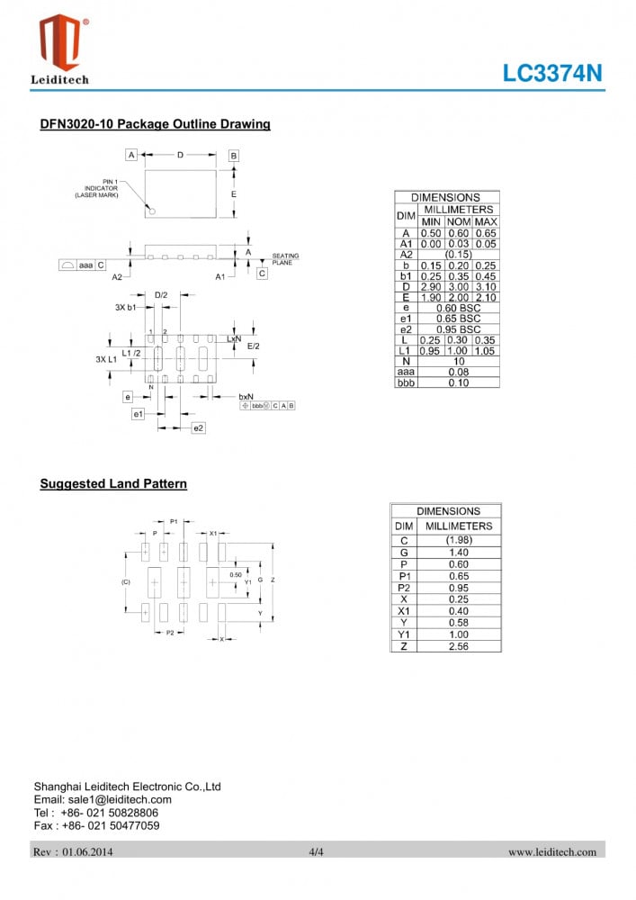 LC3374N datasheet page 4