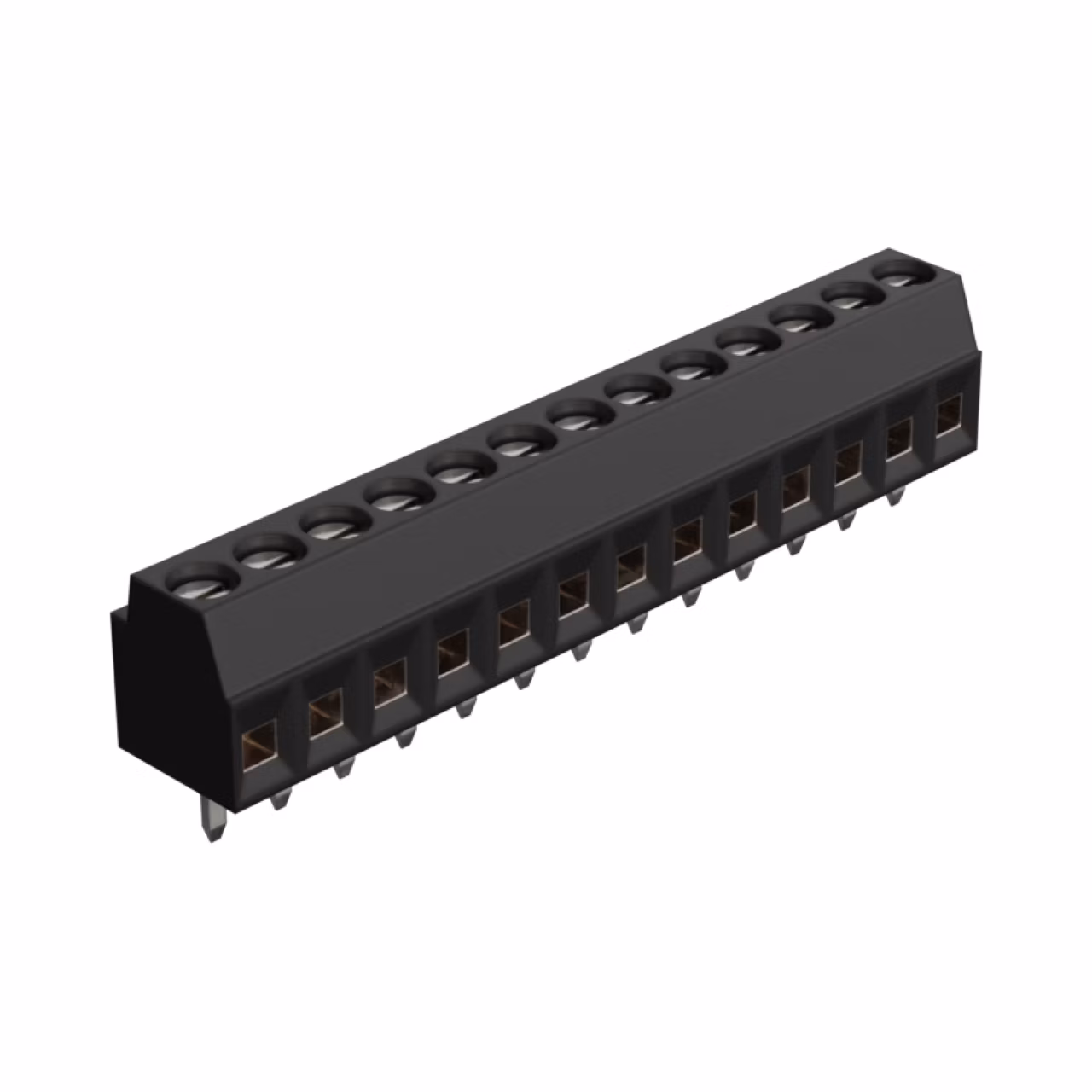 3.50mm Pitch Beau Eurostyle Fixed Mount PCB Terminal Block, 13 Circuits for sale
