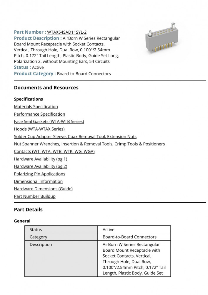 WTAX54SAD11SYL-2 product documentation image 1